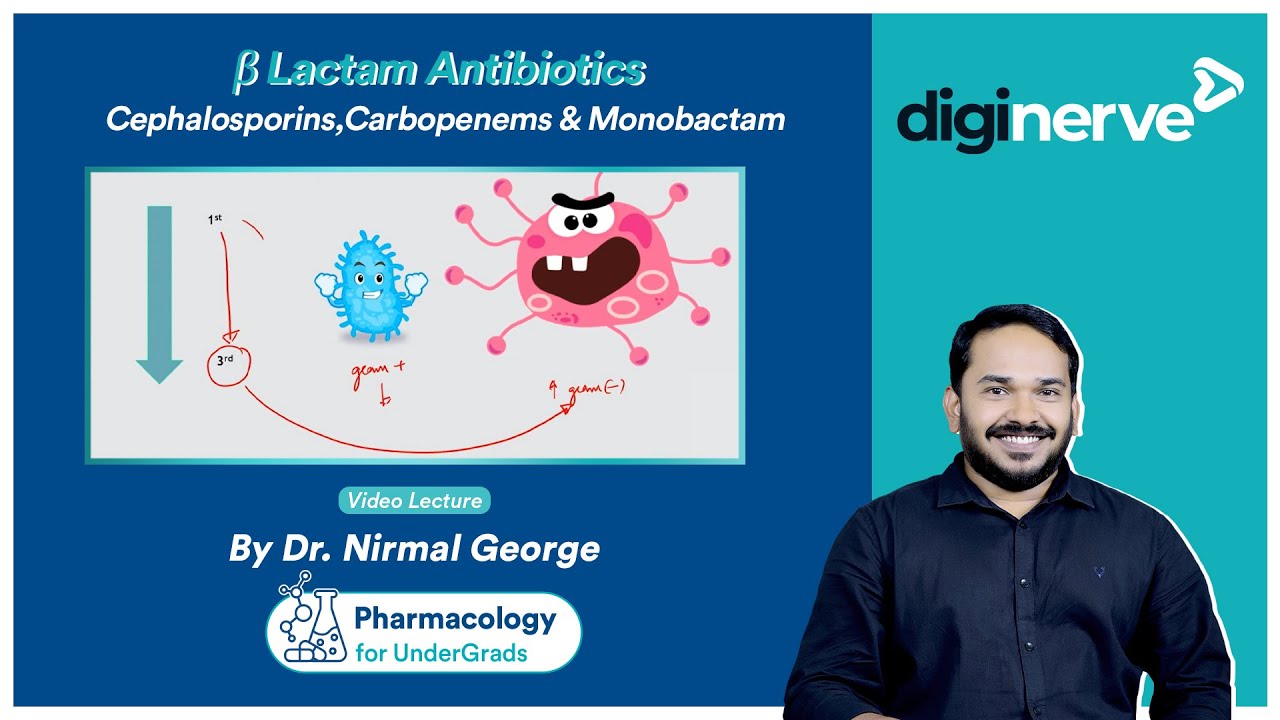 β Lactam Antibiotics–Cephalosporins, Carbopenems & Monobactam by Dr ...