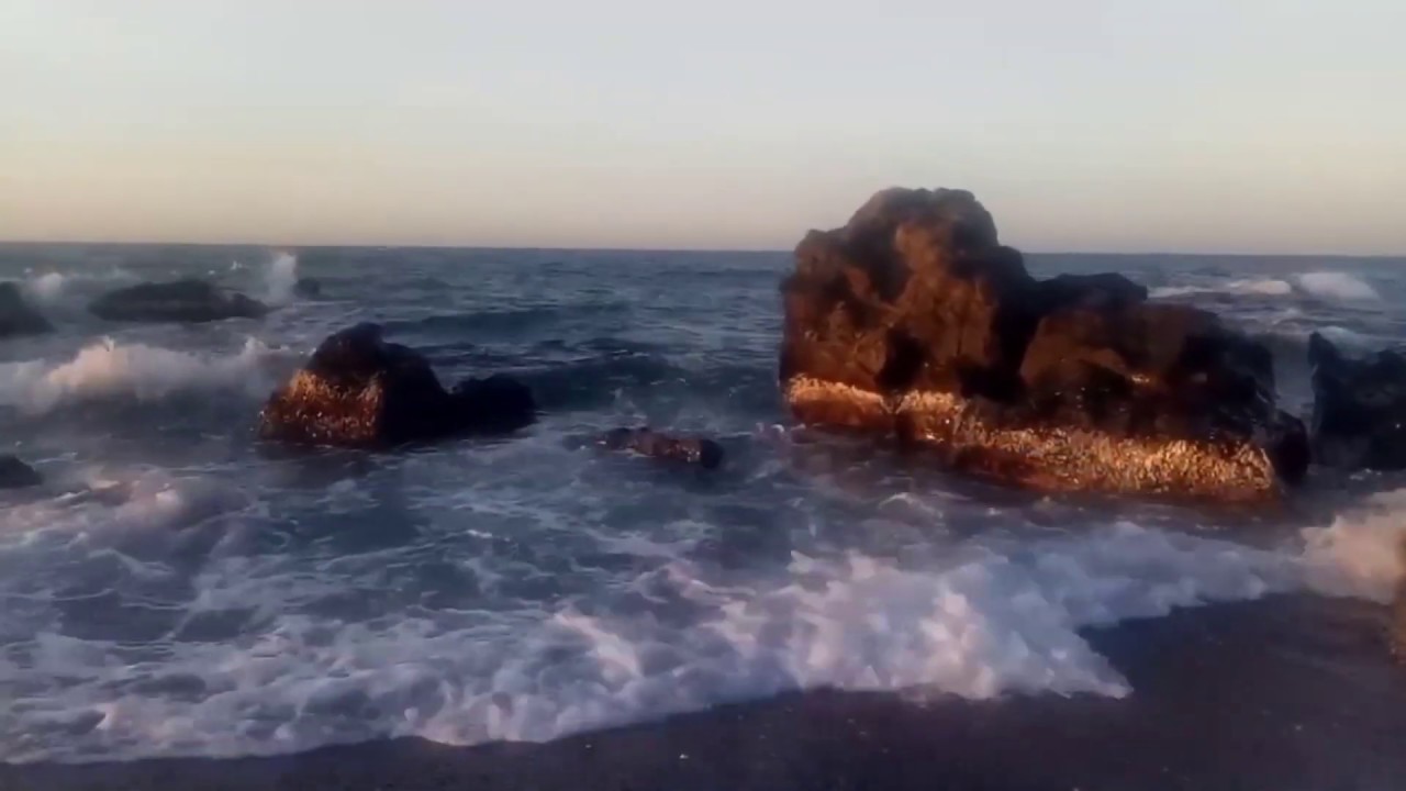 Ocean Views With Ocean Waves Relaxation Here From The Beach - YouTube