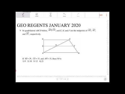 NYS Geometry Regents January 2020 question 9 - YouTube