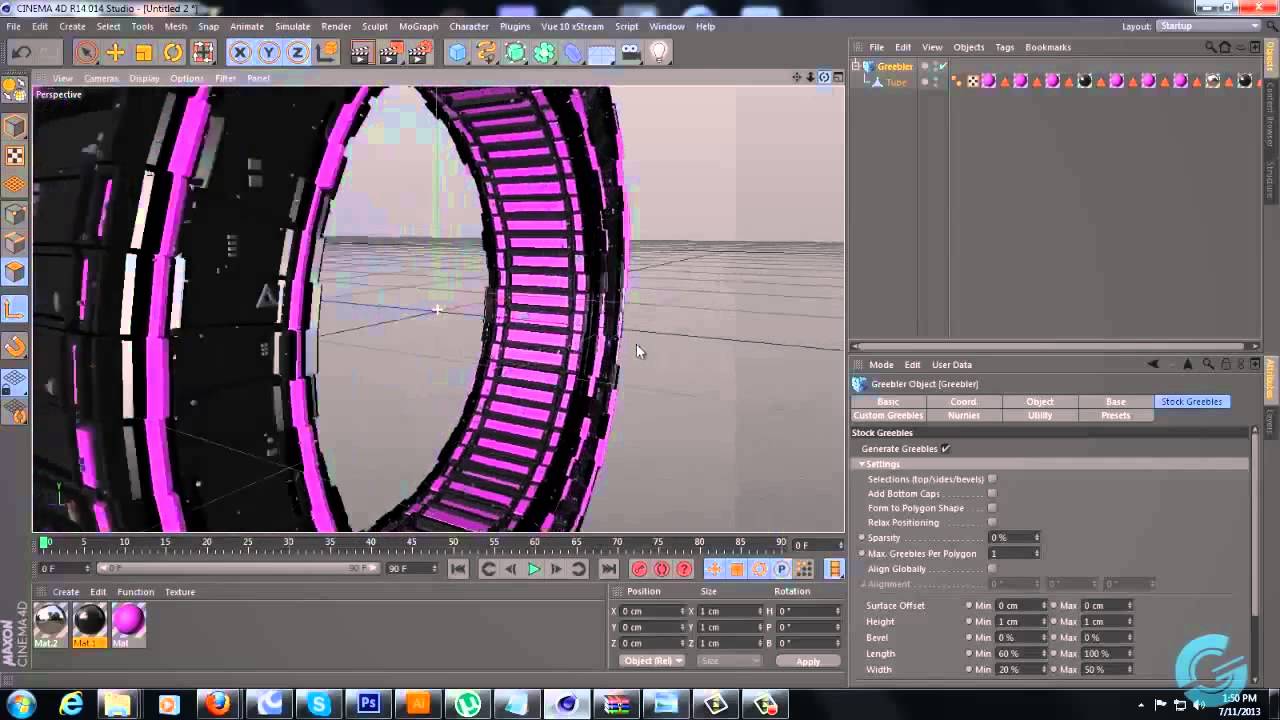 Cinema4D Tutorial Scifi Tech Modeling with Greebler - YouTube