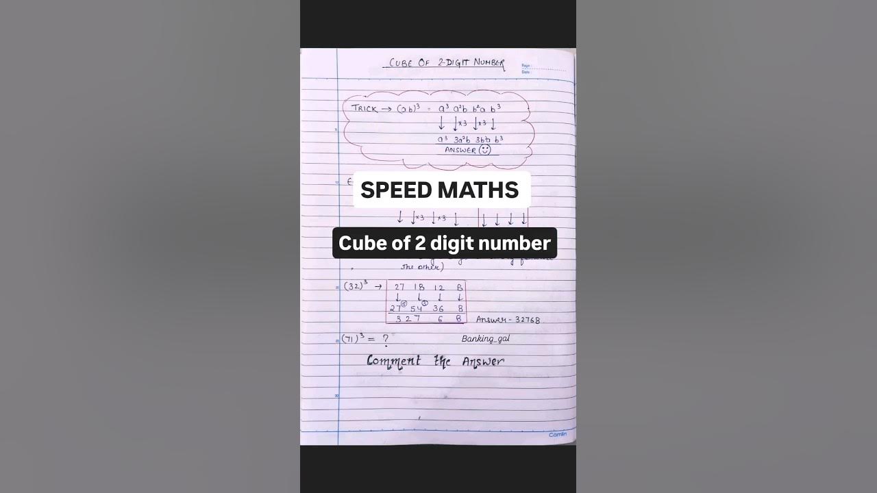 Short trick to find the cube of any 2 digit number #quants #shorttrick #cube #speedmaths # ...