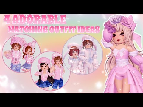 4 ADORABLE MATCHING OUTFIT IDEAS! *BOY X GIRL*  🏰|| Royale High ||🏰