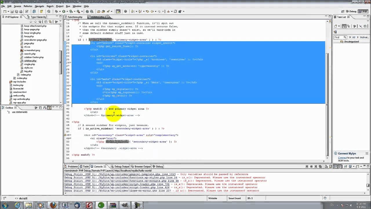 Using Dynamic Sidebars In Wordpress Tutorial - YouTube