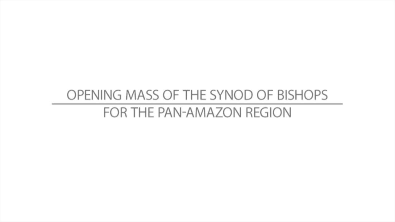 Opening Mass of the Synod of Bishops for the Pan-Amazon Region - YouTube