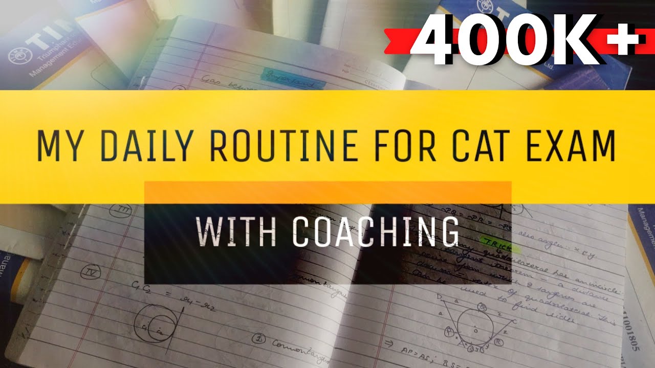 My Daily Routine for CAT Preparation | CAT Preparation Schedule - YouTube