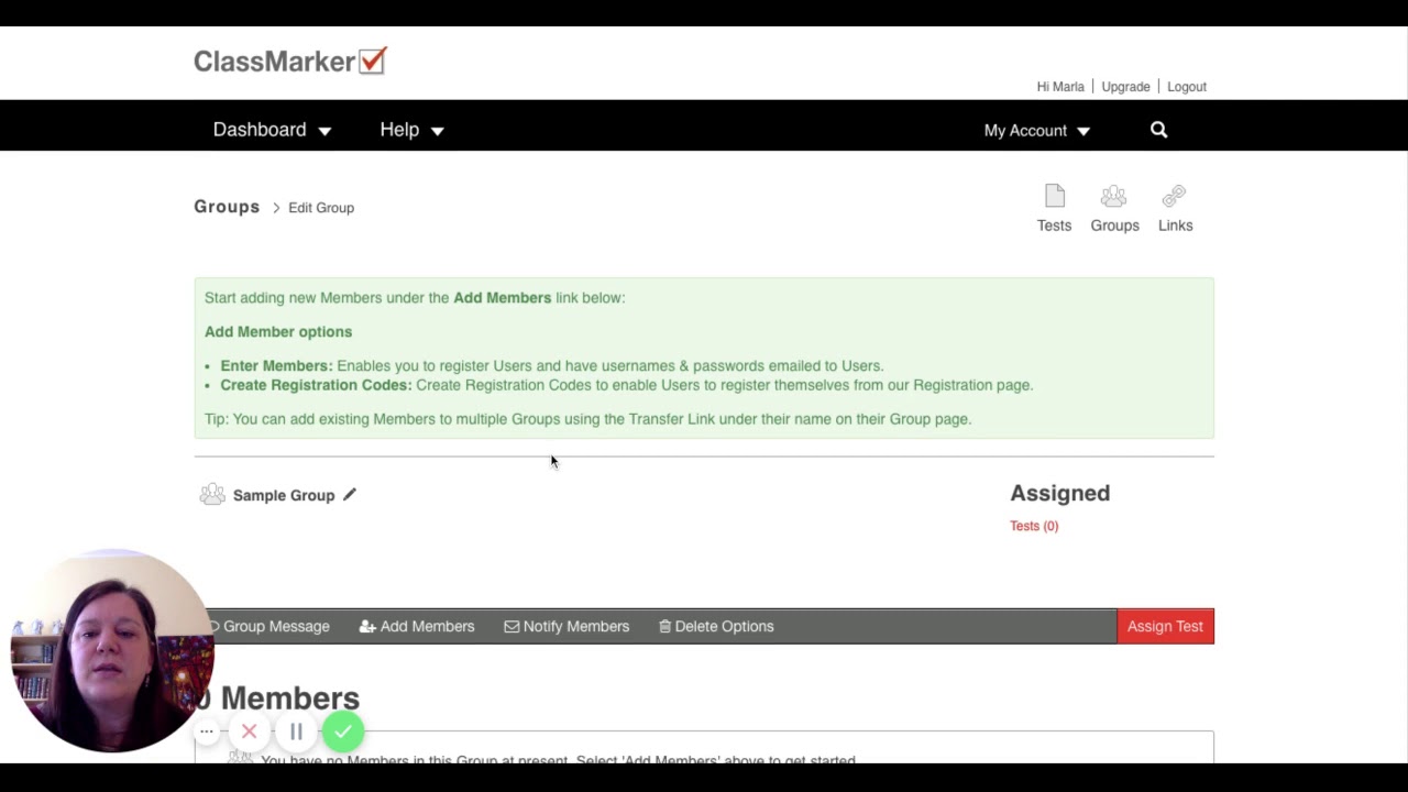 Classmarker - Part 1 - Getting started - YouTube
