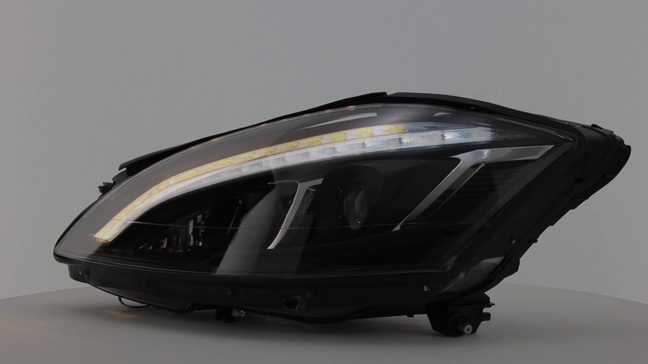 07-09 Mercedes Benz W221 S Class Projector Headlights - YouTube