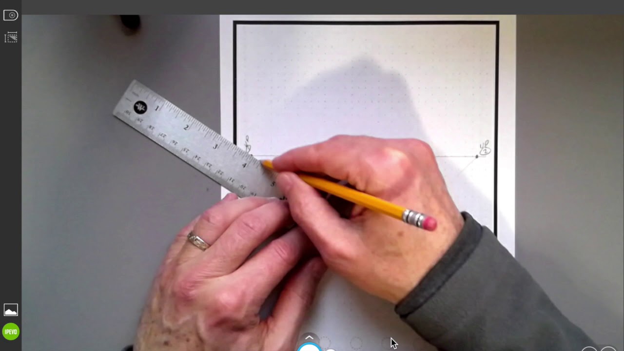 Two Point Perspective Drawing - Below Horizon Line - YouTube