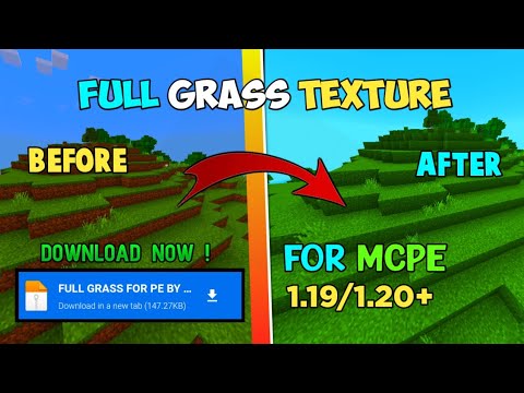 Full Grass Texture For mcpe 1.19/1.20🤩| Full Grass AddOn for Minecraft |Full Grass Pack MCPE ...