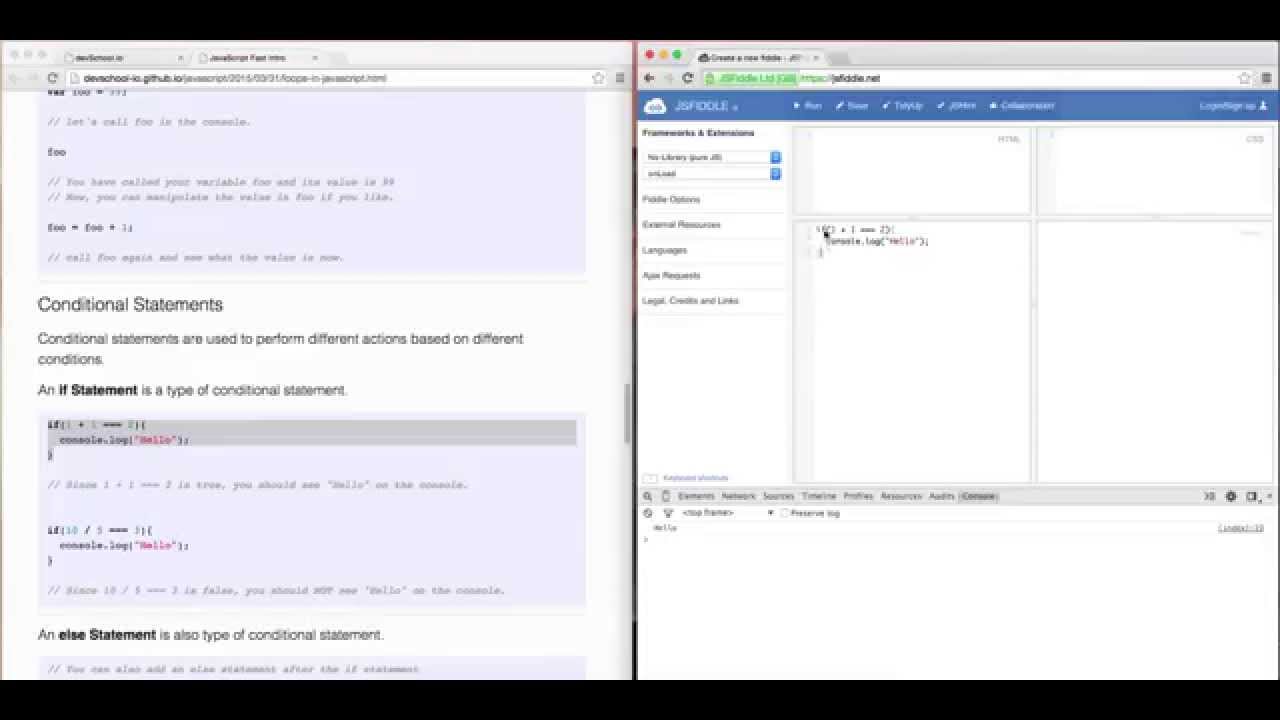 Javascript Intro Youtube