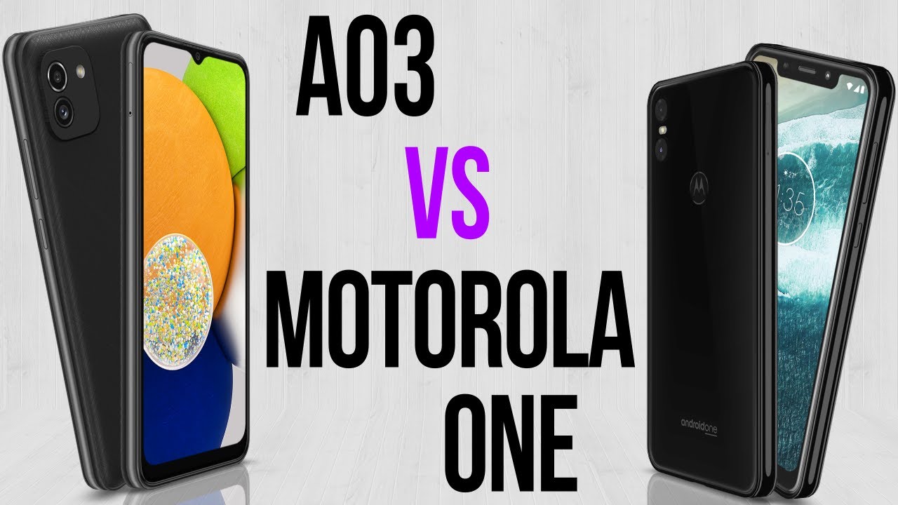 A03 vs Motorola One (Comparativo) - YouTube