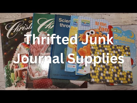 Thrifted Junk Journal Supplies, Thrift Store Haul, Craft Supplies # ...