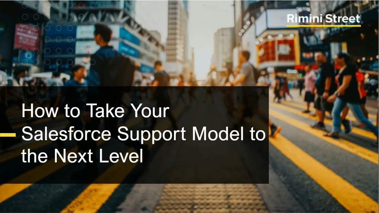 How to Take Your Salesforce Support Model to the Next Level - YouTube