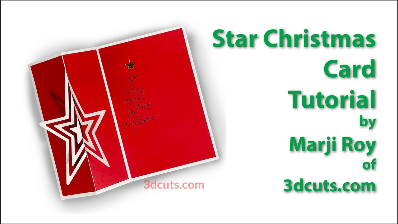 Star CHristmas Card Tutorial - YouTube