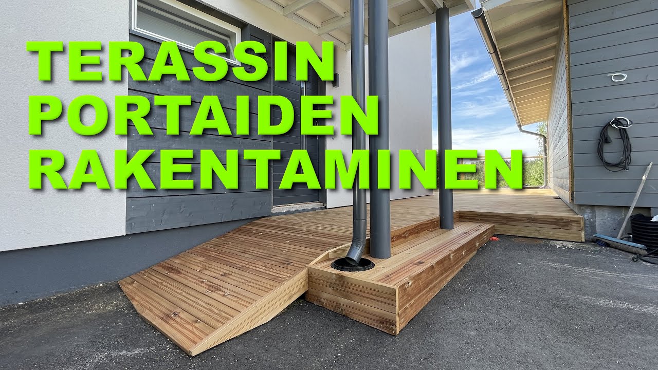 Terassin Portaiden Rakentaminen | Timpurilta Talo - YouTube