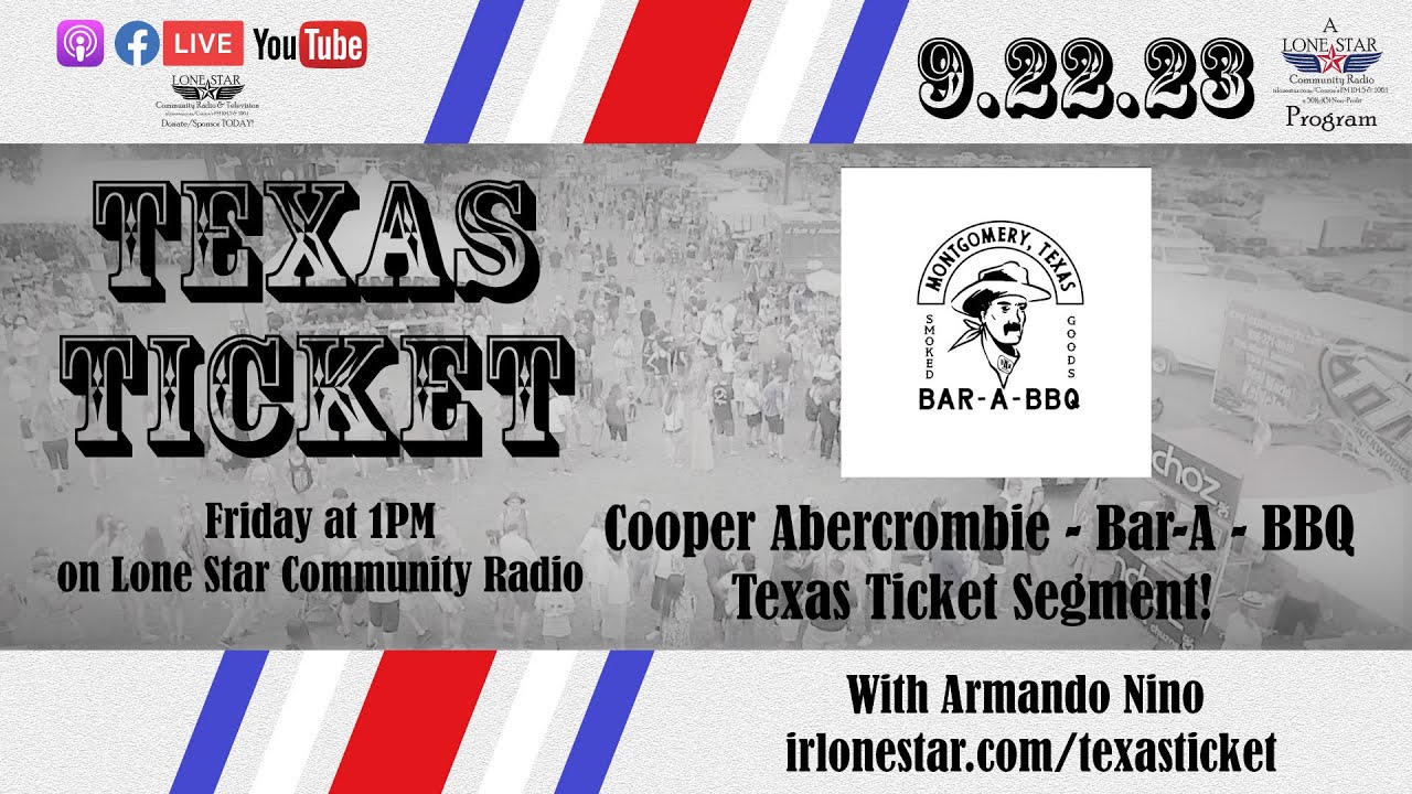 9.22.23 - Texas Ticket on Lone Star Community Radio - YouTube