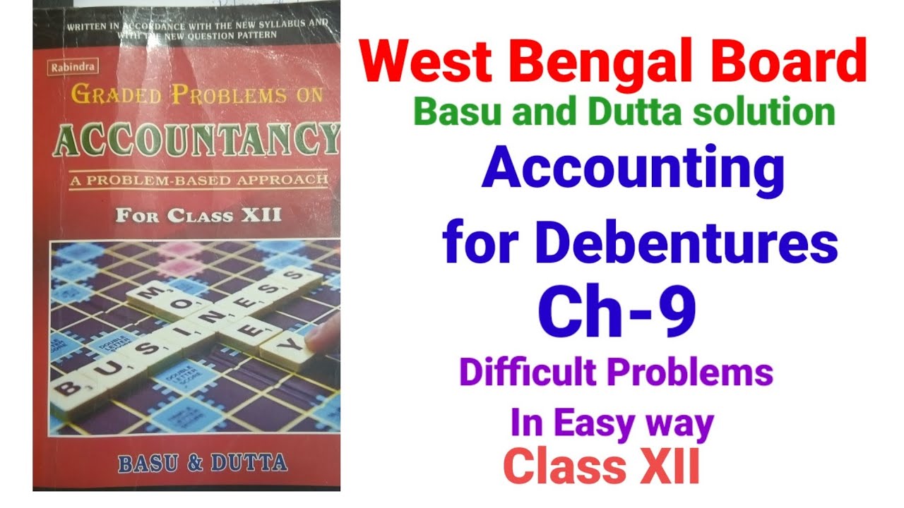 basu and dutta accountancy book class 12 solution ch-9 Q2, accounting ...