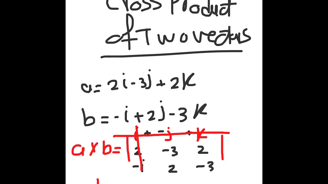 Cross Product Exercise YouTube Cross Product Exercise YouTube