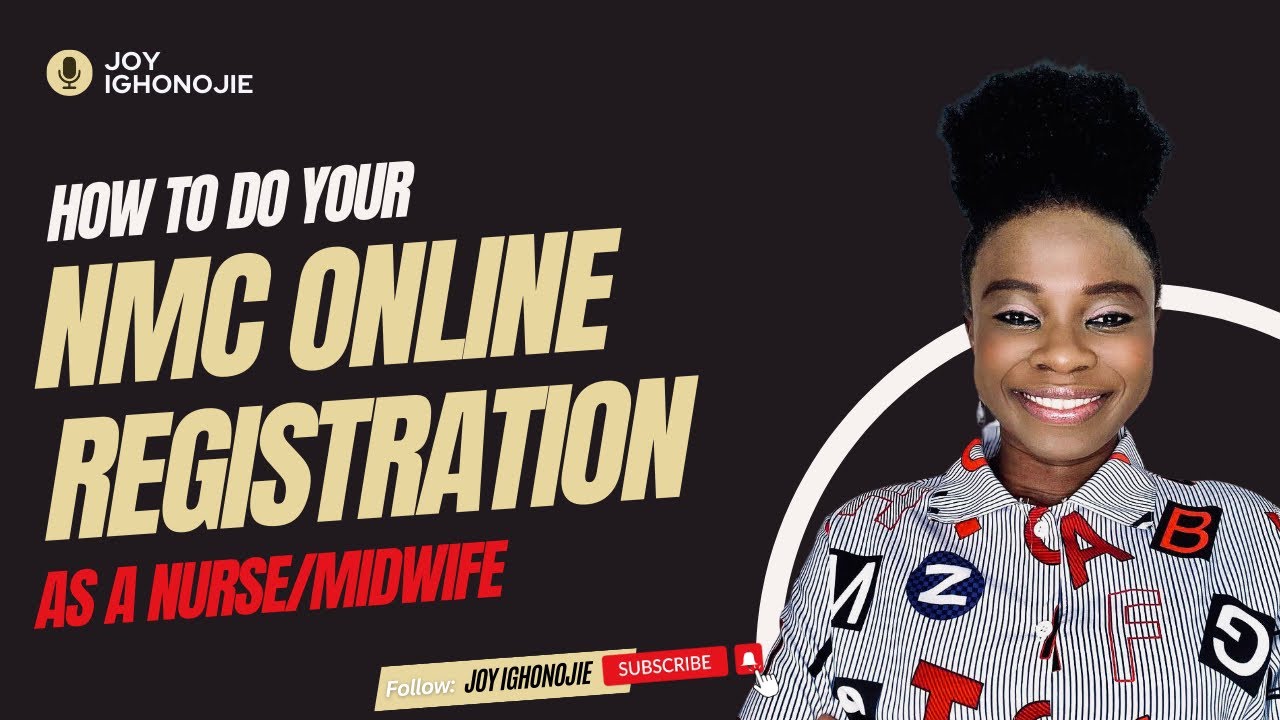 HOW TO DO NMC ONLINE REGISTRATION AS A NURSE/MIDWIFE - YouTube