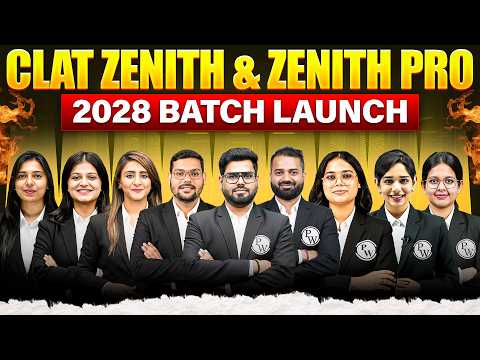 CLAT 2028 Preparation Strategy | CLAT Zenith & Zenith Pro 2028 Batch Launch | CLAT 2028
