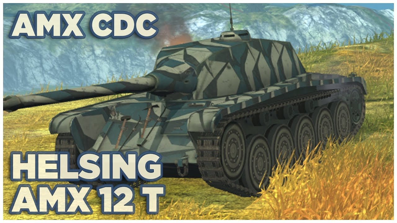 AMX CDC • Helsing • AMX 12 t • WoT Blitz Gameplay - YouTube