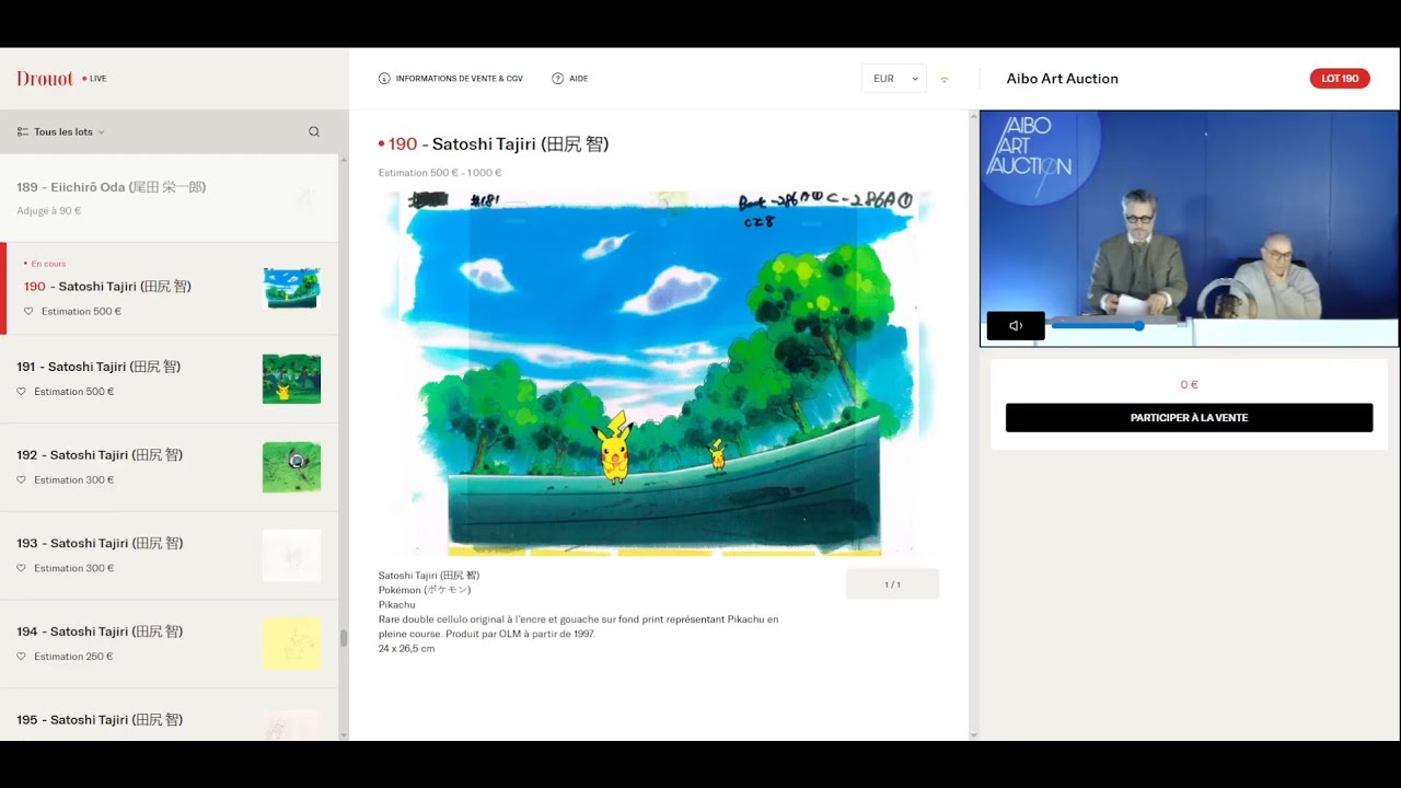 Pokémon Original Animation Art | Aibo Art Auction, February 1, 2026 ...