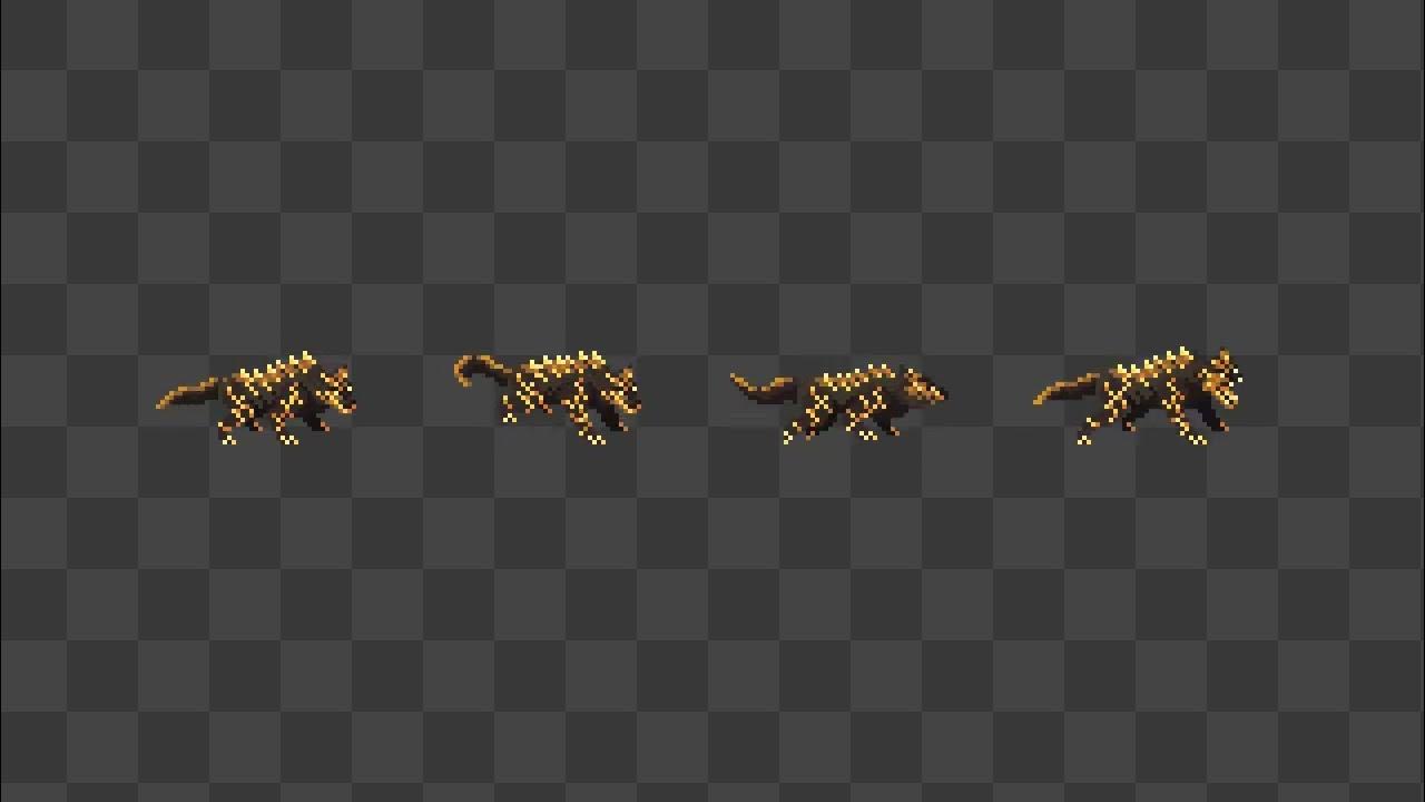Inferno Wolf - Top Down Pixel Art Character Animation in Aseprite - YouTube