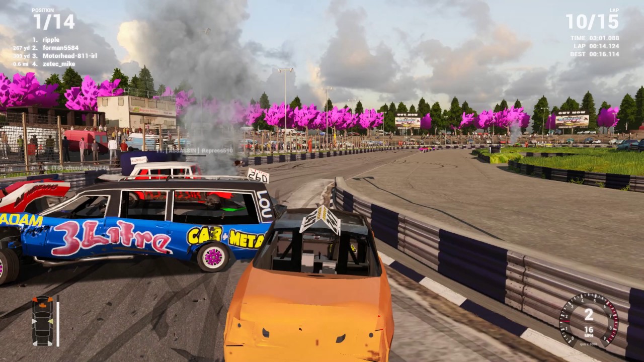 Wreckfest : Online Banger Racing #2 - YouTube