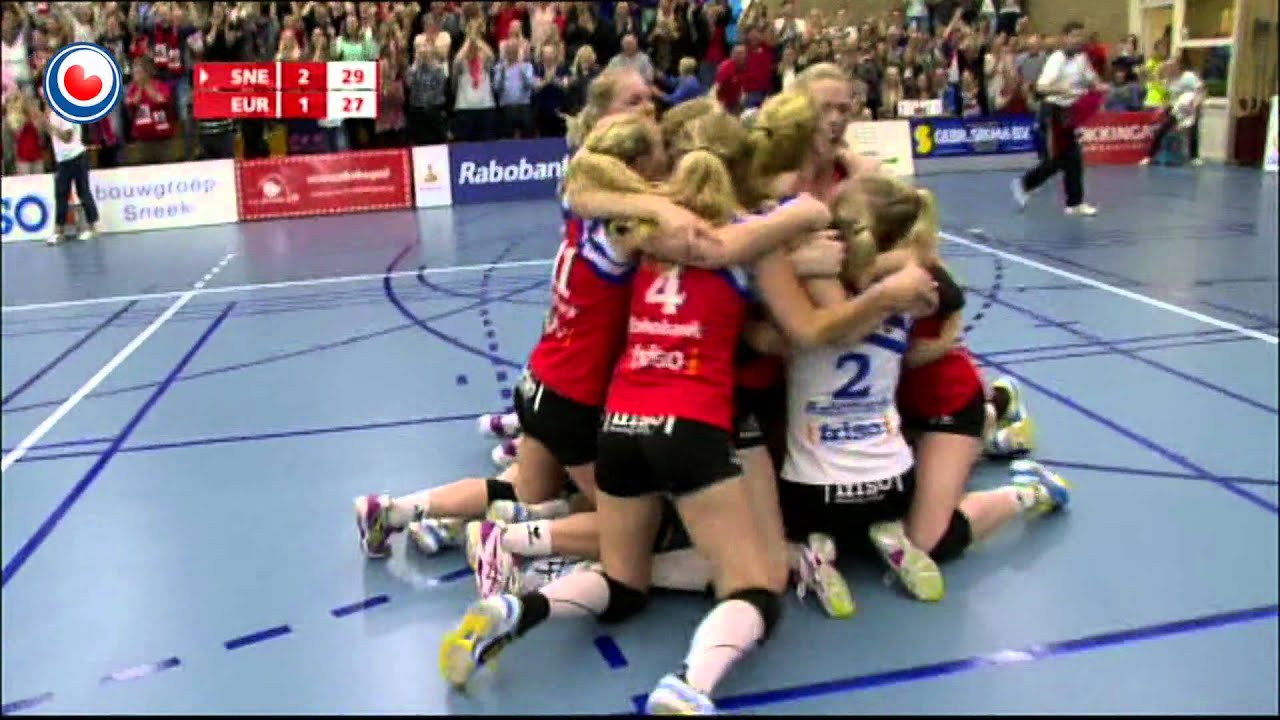 Volleybalsters Sneek kampioen van Nederland - YouTube