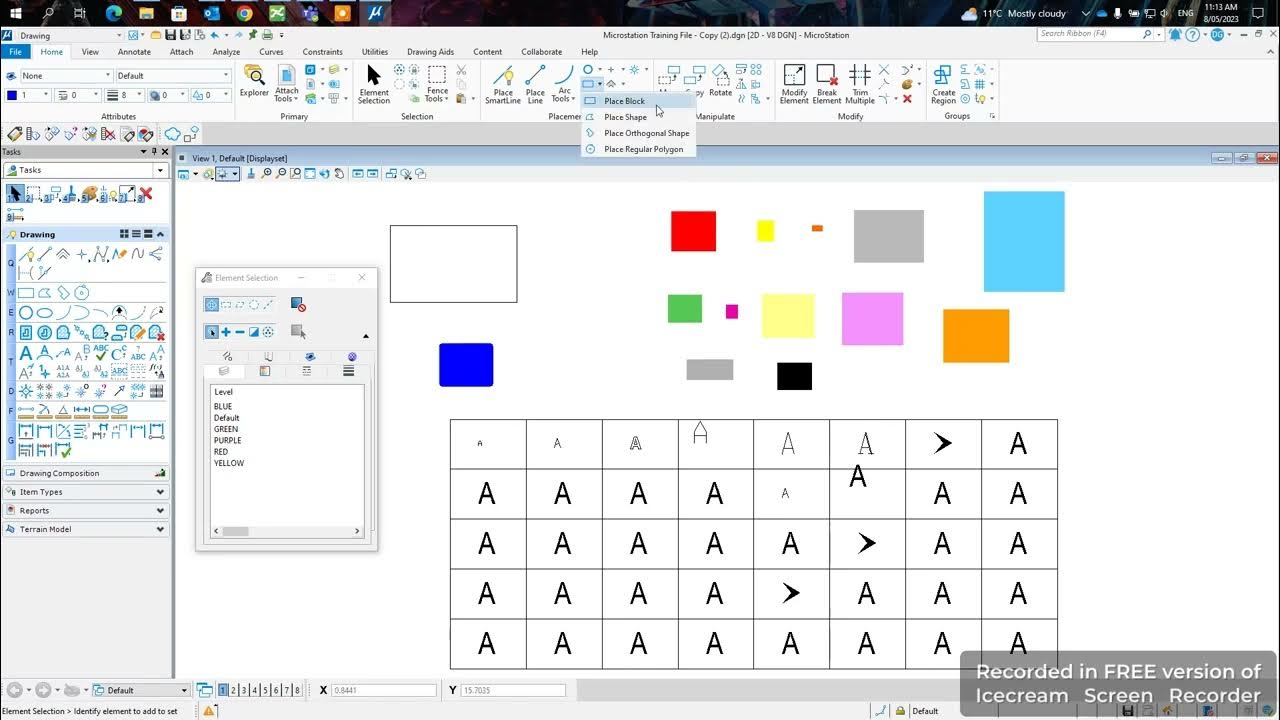 Microstation Connect Edition How To Solid Hatch Youtube