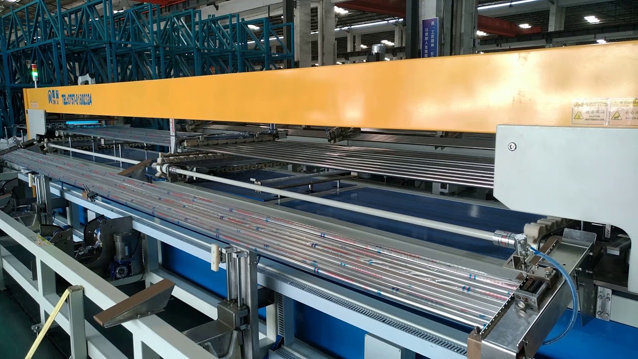 round stainless steel tube packing machine - YouTube