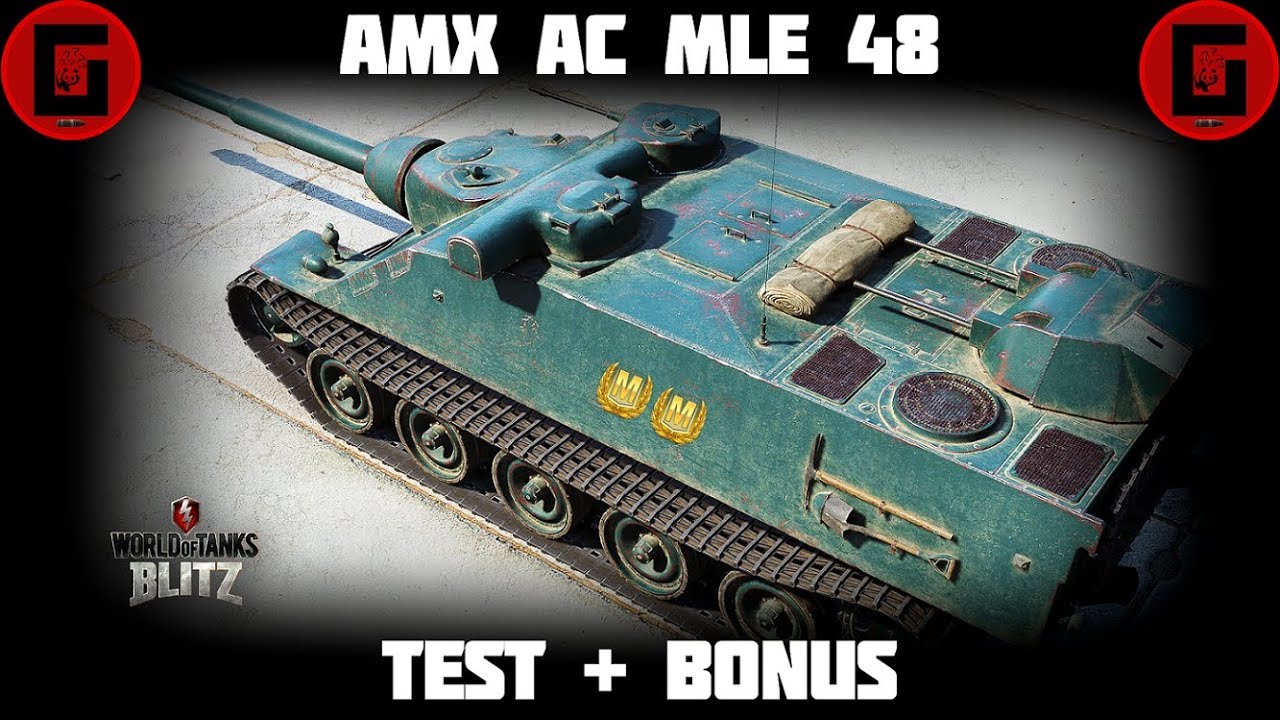 AMX AC mle. 48 - Test & 5 Games - WoT Blitz - YouTube