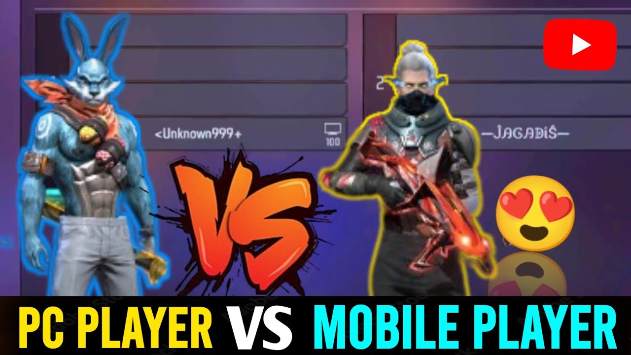 PC PLAYER VS MOBILE PLAYER || INSANE CUSTOM MATCH | FREE FIRE MAX - YouTube