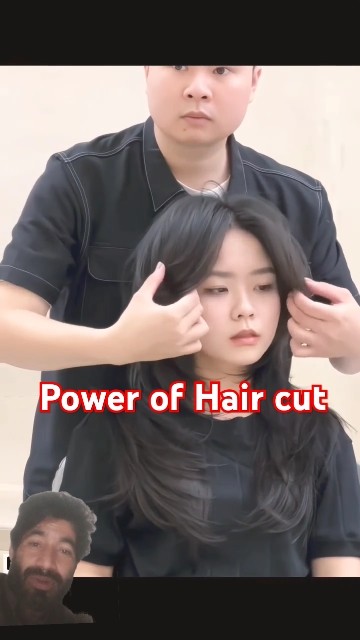 Power of Hair Cut 😮#shorts #haircut #hairstyle #barber #hairtok # ...