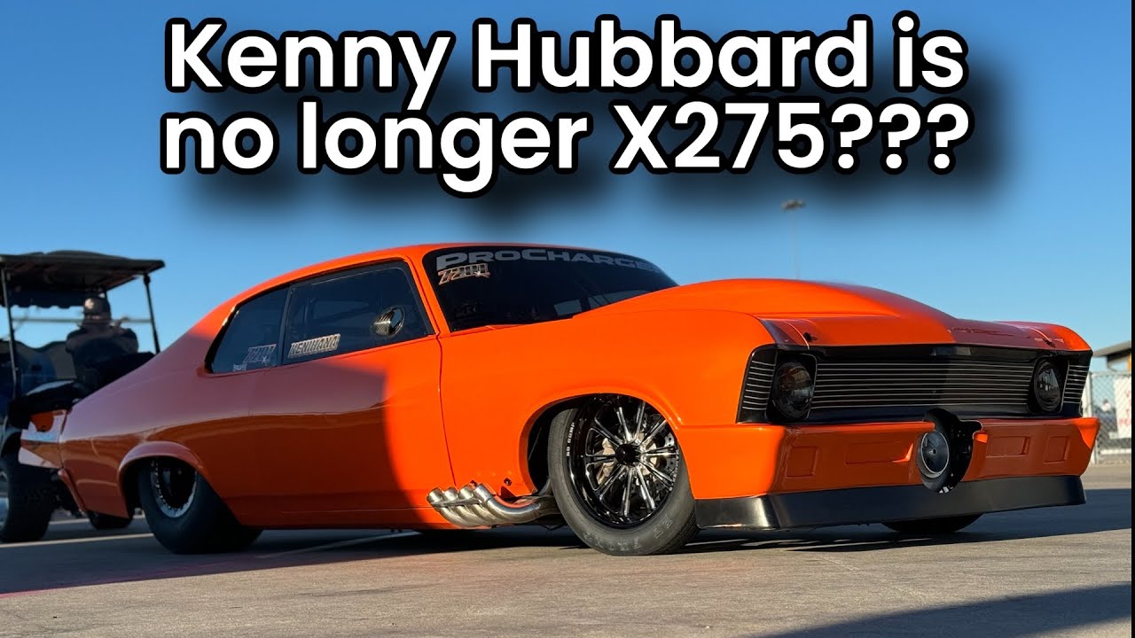 KENNY HUBBARD TESTING HIS NEW SET UP ON HIS PRO CHARGED NOVA!! GETTING ...