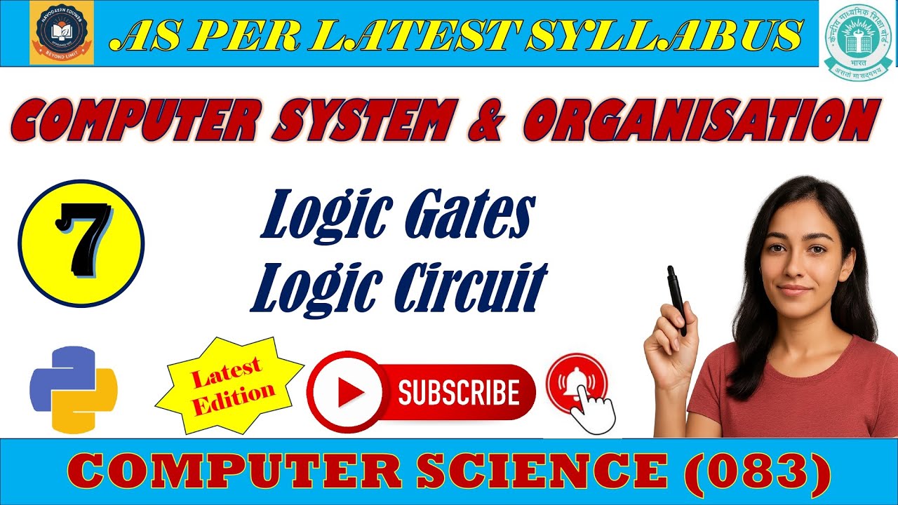 CS (083) Lecture 7 : Computer System & Organization || Logic Gates ...