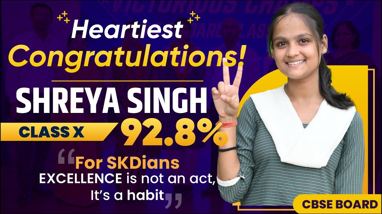 Our CBSE topper shares their Journey | Shreya Singh Class 10th | CBSE ...