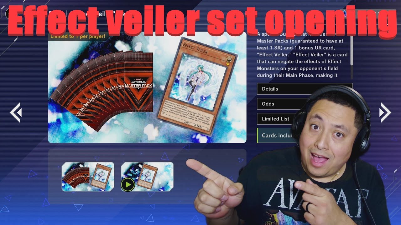 Yu-Gi-Oh Master Duel Effect Veiler Bundle Opening - YouTube