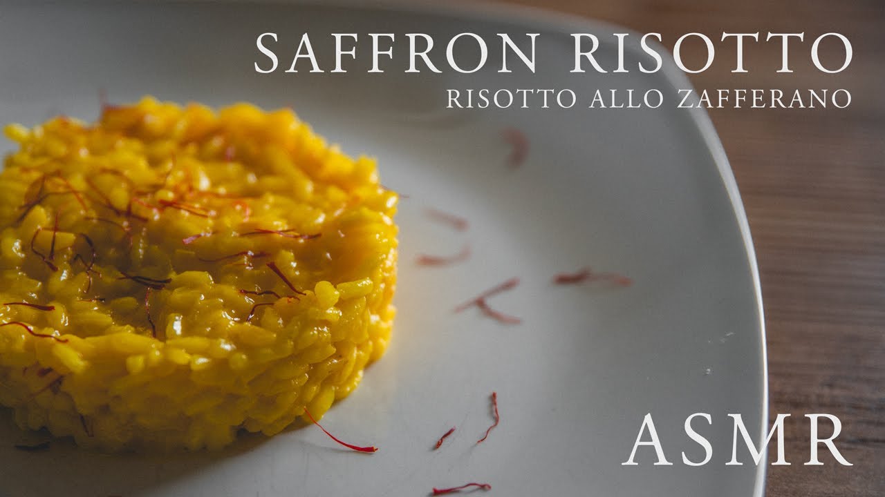 ASMR - How to make delicious vegetarian SAFFRON RISOTTO - YouTube