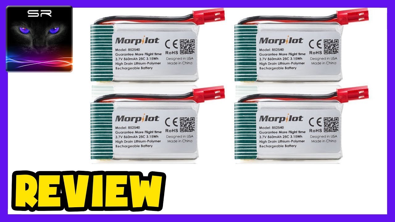 MorPilot 3.7v / 860mAh LIPO Batteries + Charger for Drones - REVIEW ...