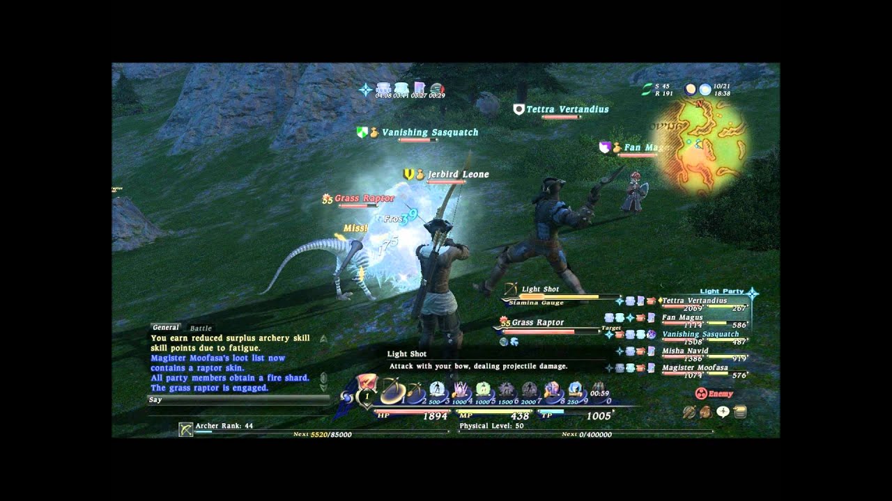 Final Fantasy XIV Online - Grass Raptor Grind in Coerthas - YouTube