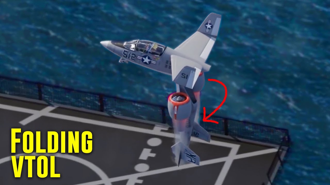 The Navy's Folding VTOL Jet An Insane Real Life Transformer ! - YouTube