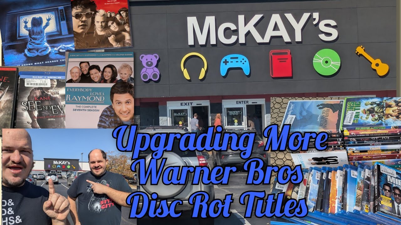 Upgrading Warner Brothers Disc Rot Titles At McKay's - YouTube