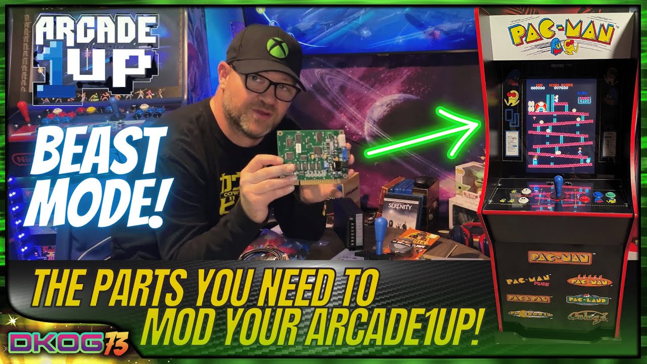 Arcade1up Pac Man Mod / Upgrade DIY Arcade Parts Checklist - YouTube