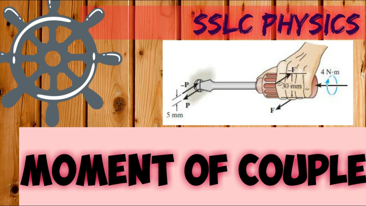 Moment of couple /example for moment of couple from daily life - YouTube