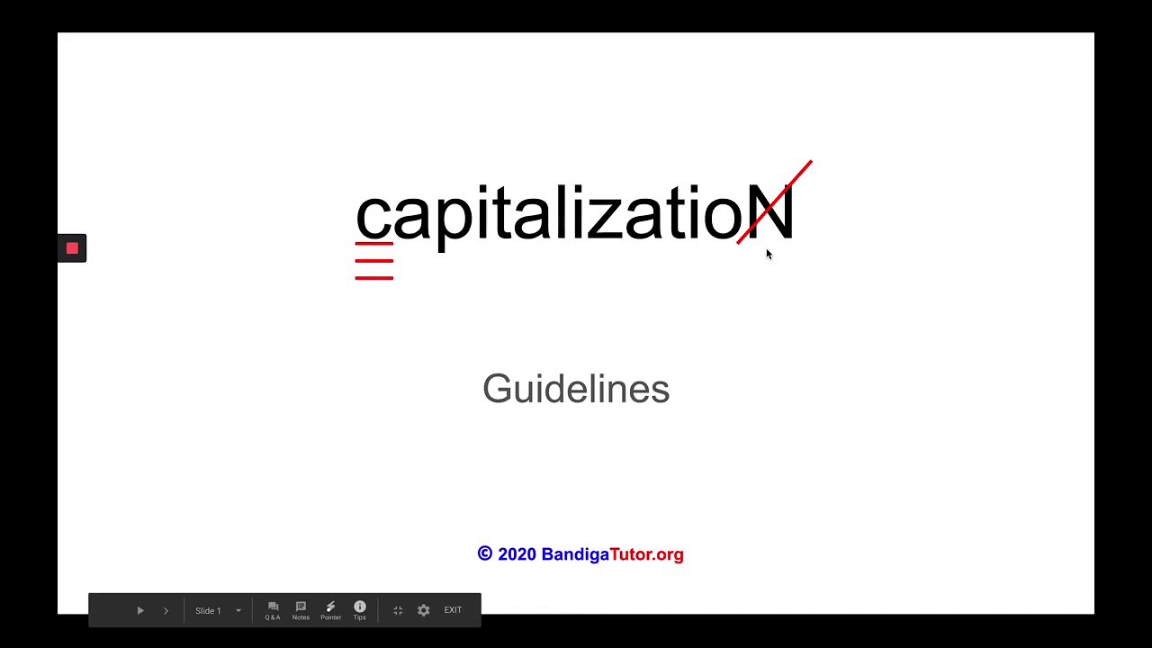 Capitalization Guidelines (3-29-20) - YouTube