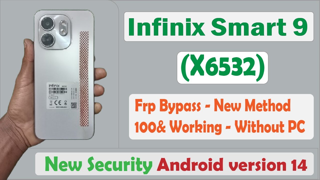 infinix smart 9 (X6532) Frp Bypass New Method New Security Android ver ...