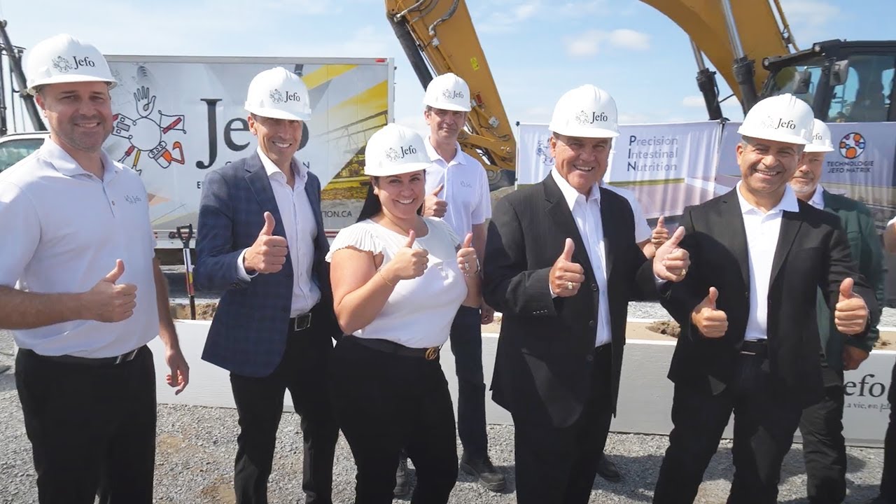 Groundbreaking ceremony for the new Jefo production plant - YouTube