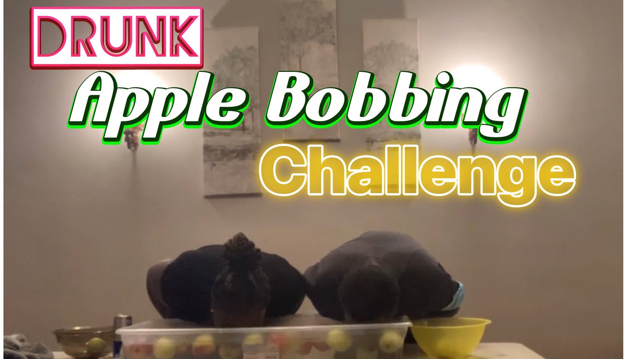Drunk Apple Bobbing challenge - YouTube