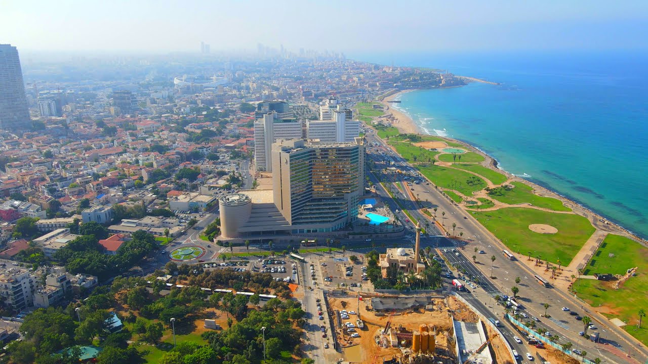 sky view | tel aviv | dji | mavic air 2 | 4k | israel - YouTube